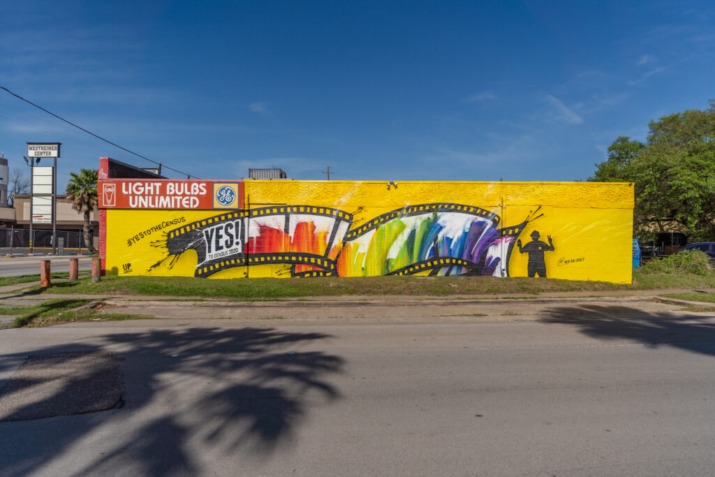 #YEStotheCensus - Montrose - Houston Mural Map